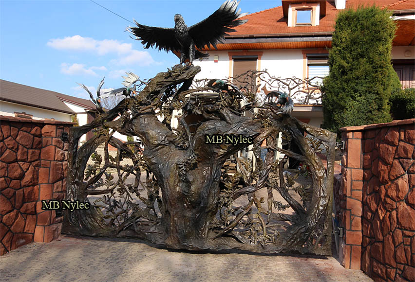 Unique wrought iron gates - Texas - Wrought iron art