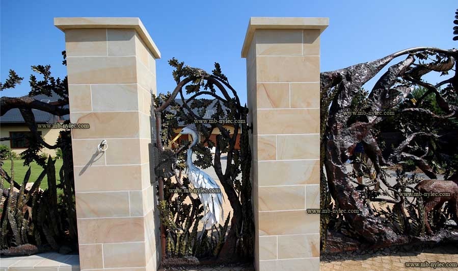 Unique wrought iron gates - Texas - Wrought iron art