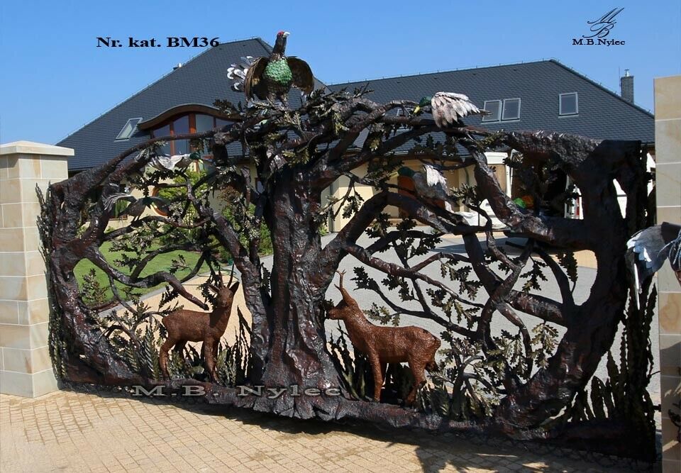 Unique wrought iron gates - Texas - Wrought iron art